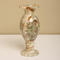 Onyx Stone Decorative Flower Vase (Pakistan) - Bed Bath & Beyond - 5158348