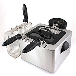 Cook's Essentials 6.25-quart Programmable Dual Basket Deep Fryer ...