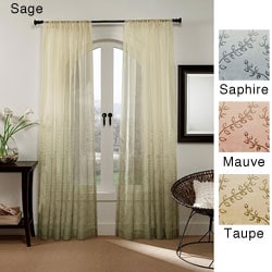 Vine Ombre 95-inch Sheer Curtain Panel - Bed Bath & Beyond - 5224512