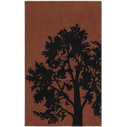 Tufted Sycamore Rust Wool Rug - Bed Bath & Beyond - 5229668