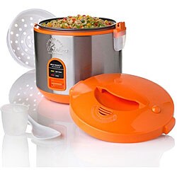 Wolfgang Puck Orange 10-cup Gourmet Rice Cooker with WP Recipes ...