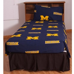 University of Michigan Wolverines Sheet Set - Bed Bath & Beyond - 5394200