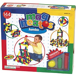 Guidecraft 144-piece Magneatos Jumbo Magnetic Construction Set - Bed ...