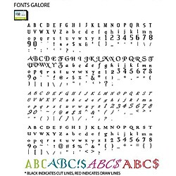 Craftwell eCraft 'Fonts Galore' SD Image Card - Bed Bath & Beyond - 5481943