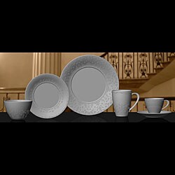 Red Vanilla Belgian Lace 16-piece Dinnerware Set - Bed Bath & Beyond ...