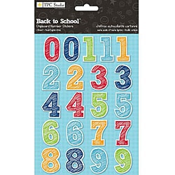 Back To School Numbers Chipboard Stickers - Bed Bath & Beyond - 5521404