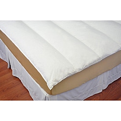 Joseph Abboud Queen/ King-size Baffled Channel Featherbed - Bed Bath ...