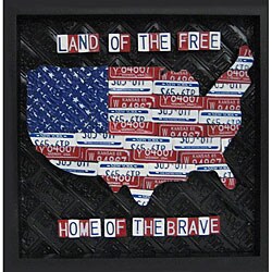 Aaron Foster 'Land of the Free' Framed Print Art - Bed Bath & Beyond ...