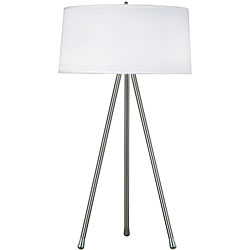 Propel 31-inch Brushed Steel and Chrome Table Lamp - Bed Bath & Beyond ...