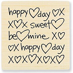 Stampendous 'Happy Day Square' Rubber Wood Stamp | Overstock.com ...