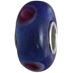 Amanda Blu Blue and Pink Dot Glass Bead - Bed Bath & Beyond - 5747301