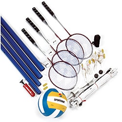 Sportcraft Badminton and Volleyball Lawn Game Set - Bed Bath & Beyond ...