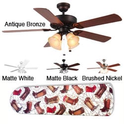 New Image Concepts 4-light Cowboy Boot Blade Ceiling Fan - Bed Bath ...