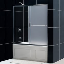 DreamLine Infinity Plus 56-60-inch Tub Door Frosted Glass - Bed Bath ...