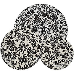 Tango Simply Elegant Black and White 9-piece Dinnerware Set - Bed Bath ...