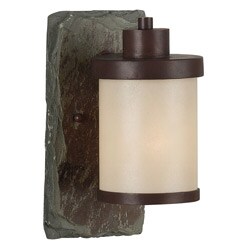 Garrison 1-light Natural Slate Wall Lantern - Bed Bath & Beyond - 6148210