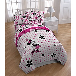 Minnie Mouse 'Falling Dots' Twin-size 4-piece Bed in a Bag with Sheet ...