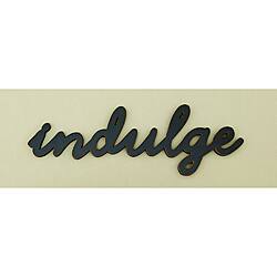 'Indulge' Wood Word Wall Art - Bed Bath & Beyond - 6431421