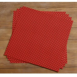 Bistro 14-inch Red Square Placemats (Set of 4) - Bed Bath & Beyond ...