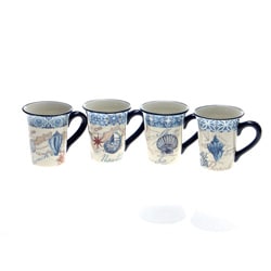 Certified International Trade Winds 16-ounce Mugs (Set of 4) - Bed Bath ...