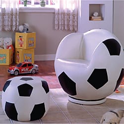 Youth Soccer Ball Chair and Ottoman - Bed Bath & Beyond - 6632721