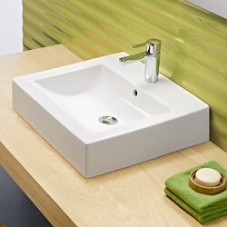Bissonnet Wave Bathroom Ceramic Sink - Bed Bath & Beyond - 6680026