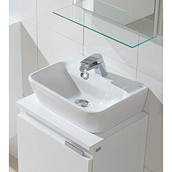 Bissonnet Emma Single-Hole Bathroom Ceramic Sink - Bed Bath & Beyond ...