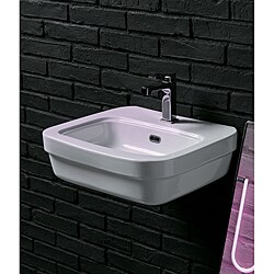 Bissonnet Evo-53 Ceramic Bathroom Sink - Bed Bath & Beyond - 6695004