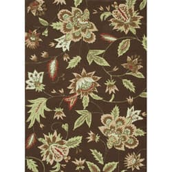 Hand-hooked Freya Chocolate Brown Rug - Bed Bath & Beyond - 6727626