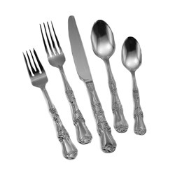 Margaux 90-piece 18/10 Stainless Steel Flatware Set - Bed Bath & Beyond ...