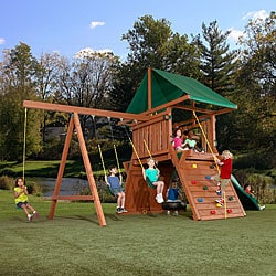 Swing-N-Slide Athena Redwood Swing Set Play Set - Bed Bath & Beyond ...