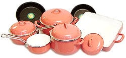 Vitrex Gourmet 11-piece Cookware Set (Coral) - Bed Bath & Beyond - 5756
