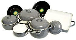 Vitrex Gourmet 11-piece Cookware Set (Charcoal) - Bed Bath & Beyond - 5757