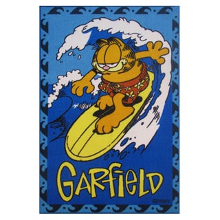 Garfield Blue Nylong Area Area Rug - 3'3" x 4'8" - Bed Bath & Beyond ...