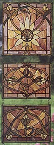 Three-panel Stained Glass Window Set - Bed Bath & Beyond - 47298