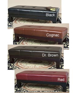 Nottingham Leather Bench - Bed Bath & Beyond - 840317