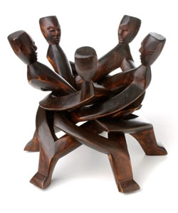 Five Head Unity Statue (Ghana) - Bed Bath & Beyond - 1459000