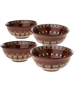 Troyan Handcrafted Pottery Bowls-Set of 4 (Bulgaria) - Bed Bath ...