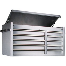 Deluxe 41-Inch Stainless Steel Toolbox and Dual Head Drill - Bed Bath ...