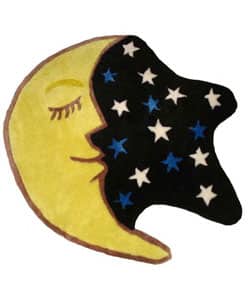 Moon and Stars Shape Rug (2'3 x 2'3) - Bed Bath & Beyond - 688487