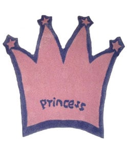Princess Crown Shape Rug (2'3 x 2'3) - Bed Bath & Beyond - 688488
