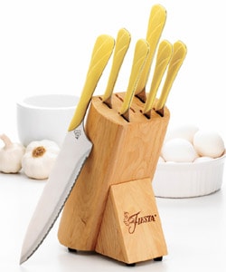 Fiesta 7-piece Cutlery and Block Set - Bed Bath & Beyond - 1133230
