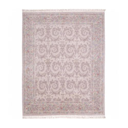Nourison Hand-knotted Legacy Acanthus Beige Wool/ Silk Rug (7'9 x 9'9 ...