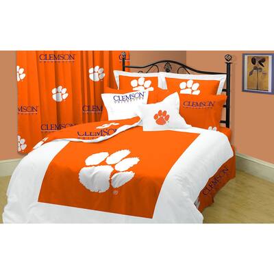 Clemson Tigers Twin XL-size 10-piece Dorm Bed in a Bag with Sheet Set ...
