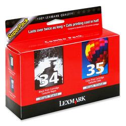Lexmark No. 34/35 Twin-pack Black and Color Ink Cartridge - Bed Bath ...