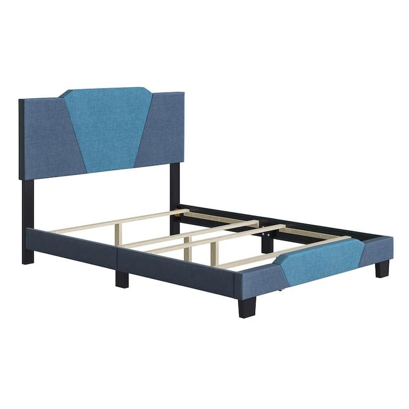 Boyd Sleep Tuscany Upholstered Linen Geometrical Bed Frame with ...