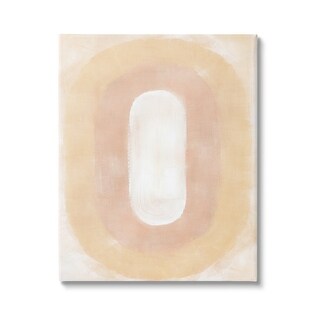 Stupell Abstract Geometric Oval Canvas Wall Art Design by BlursByAI ...