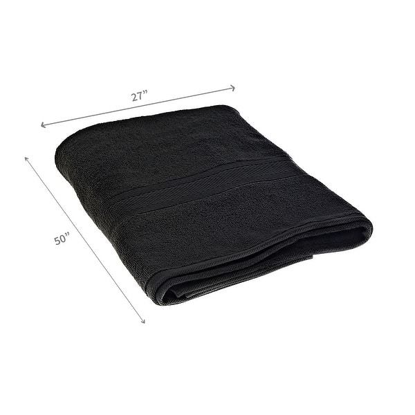 Nova Bath Towel 27" X 50" Black - Bed Bath & Beyond - 42183041