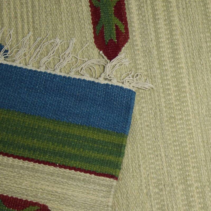 Handmade Kites Wool runner (India ) - Big - Overstock - 32486604