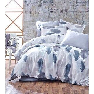 4-Pc Gray Turkish Cotton Bedding Set - Bed Bath & Beyond - 41886070
